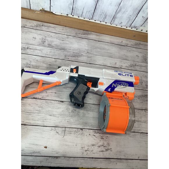 Nerf | Toys | Nerf Retaliator Elite White Dart Gun With 2 Round ...